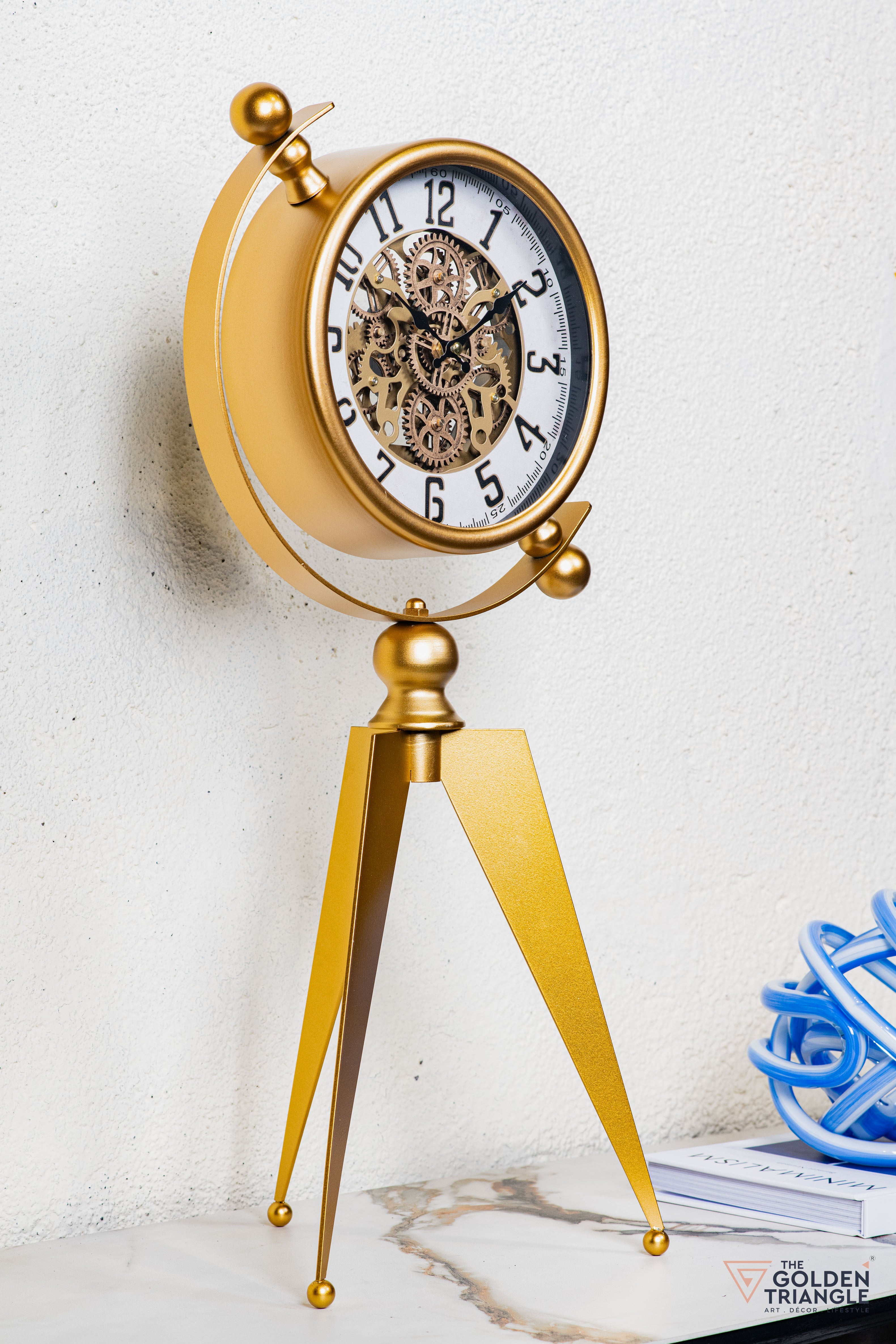 Harmony Table Clock | Industrial Table Clock | Wall Clock for Living Room