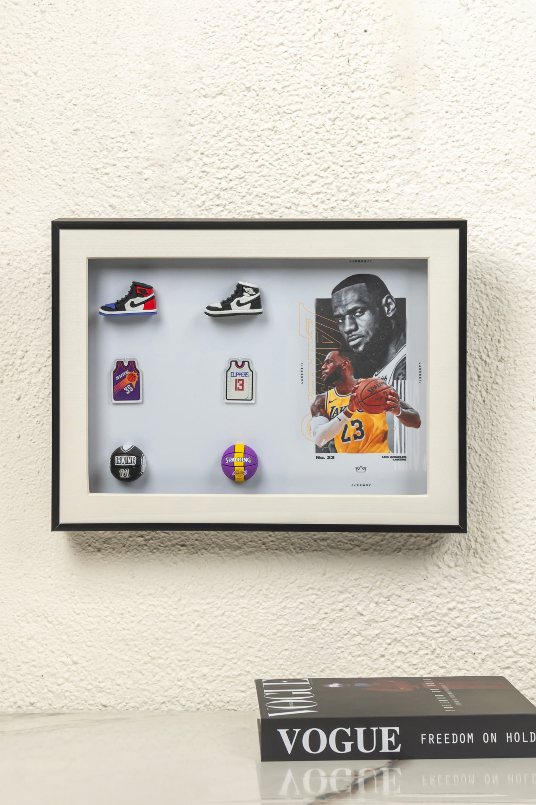 Lakers Basketball 3D Wall Art | Art Frames | Shadow Box